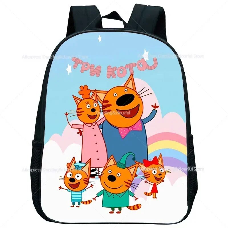 Рюкзак для детского сада «Три котята» E Cats, семейные детские рюкзаки для мальчиков и девочек, мини-моя семья, три счастливых кошек, Mochila, подарок