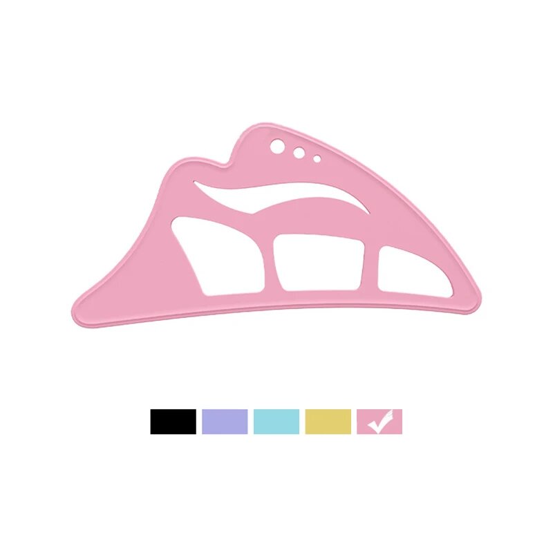 Силиконовый трафарет для макияжа глаз Pink 5 в 1