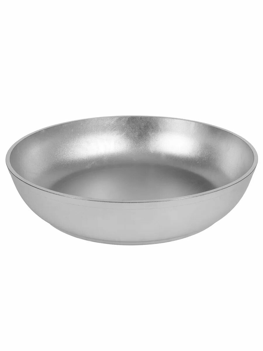 Сковорода Kukmara, универсальная, алюминий, 26х6 см, серебристая