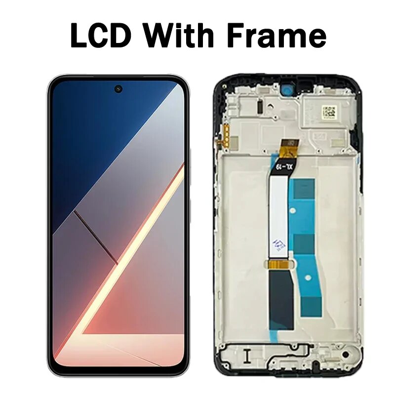 6,9 "экран для Xiaomi POCOM7 4G ЖК-дисплей для Xiaomi Poco M7 4G ЖК-дисплей с Black With Frame