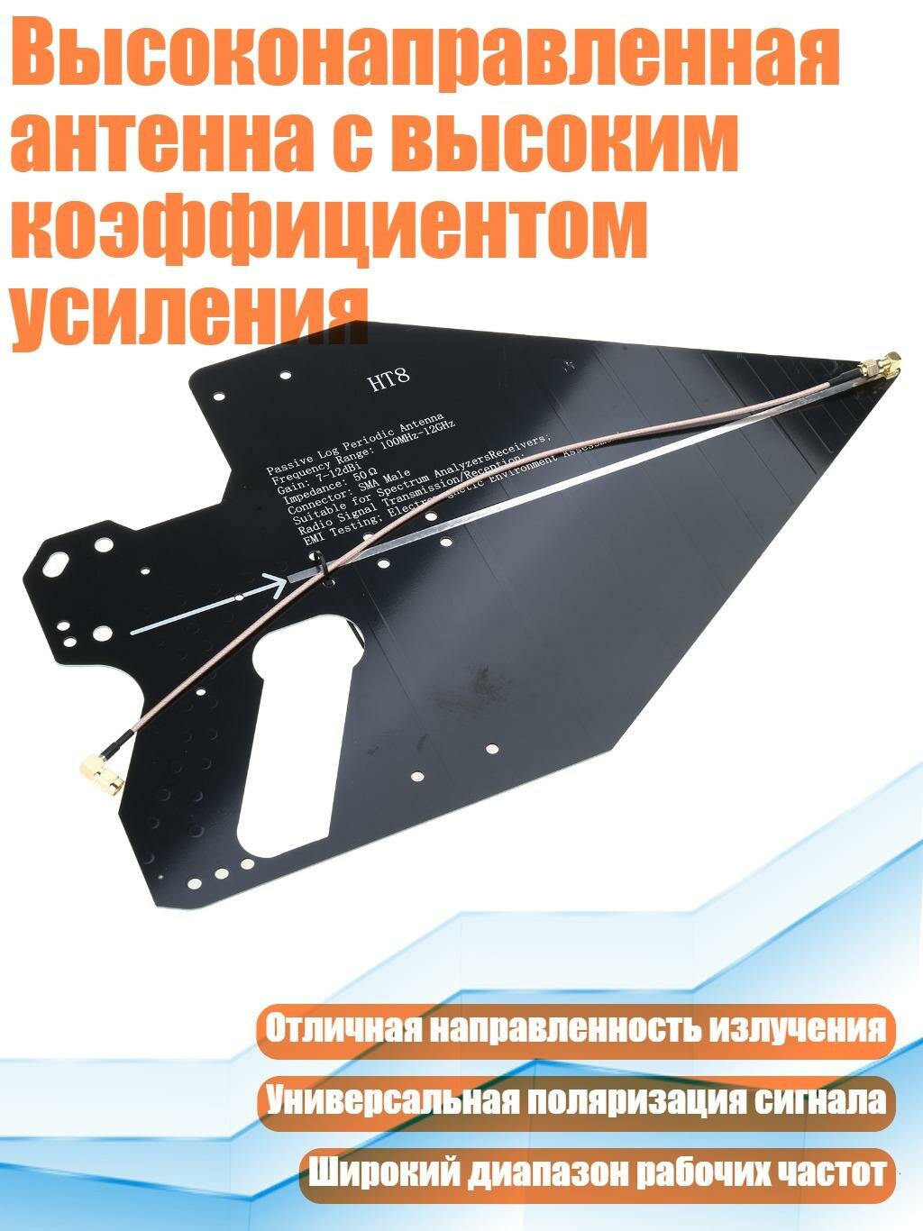 Высоконаправленная антенна с высоким коэффициентом усиления