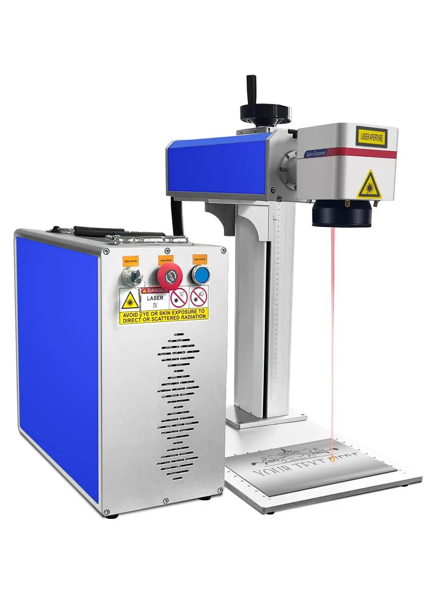 Лазерная машина, 50 Вт, для нержавеющей стали, маркировка, гравировка, резка