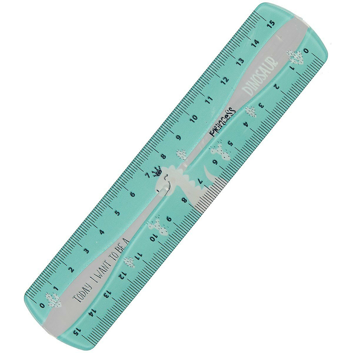 Линейка гибкая "Dino Princess", 15 см