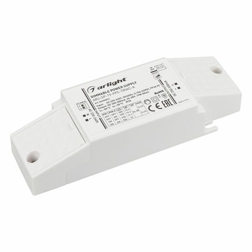 Блок питания ARJ-SP-19-PFC-TRIAC-INS (19W, 26-38V, 0.35-0.5A)