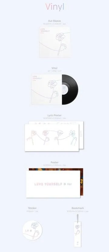 Виниловая пластинка BTS - Love Yourself: Her (Black Vinyl LP) Европейский Союз