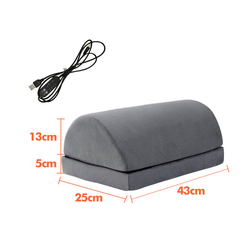 Подушка из пеноматериала с эффектом памяти, высокоплотный поролон, регулируемая, съемная и моющаяся подставка для ног, съемная и моющаяся подставка для ног, подставка для ног с подогревом.