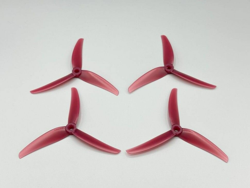 Пропеллеры HQProp Juicy J33 Red поликарбонат, 4.9 дюйма, шаг 3.3, вал 5 мм