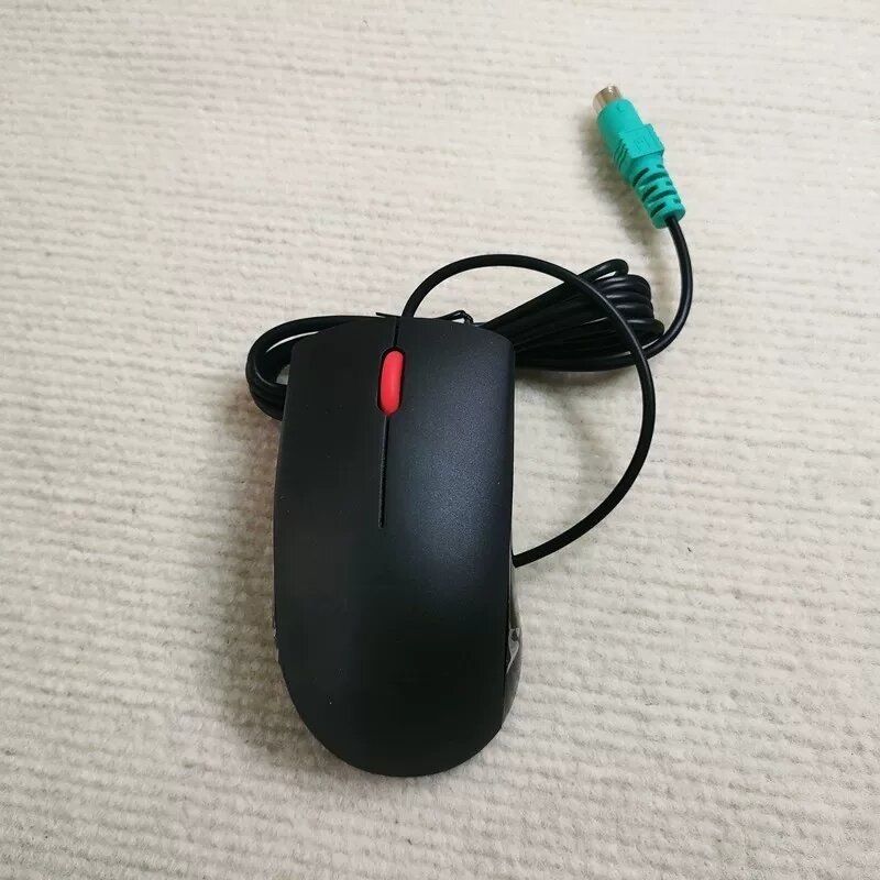 Подходит для мыши Lenovo с круглым разъемом, красная точка, в коробке, круглый порт, мышь PS2, MSB1175, MA118P Старая