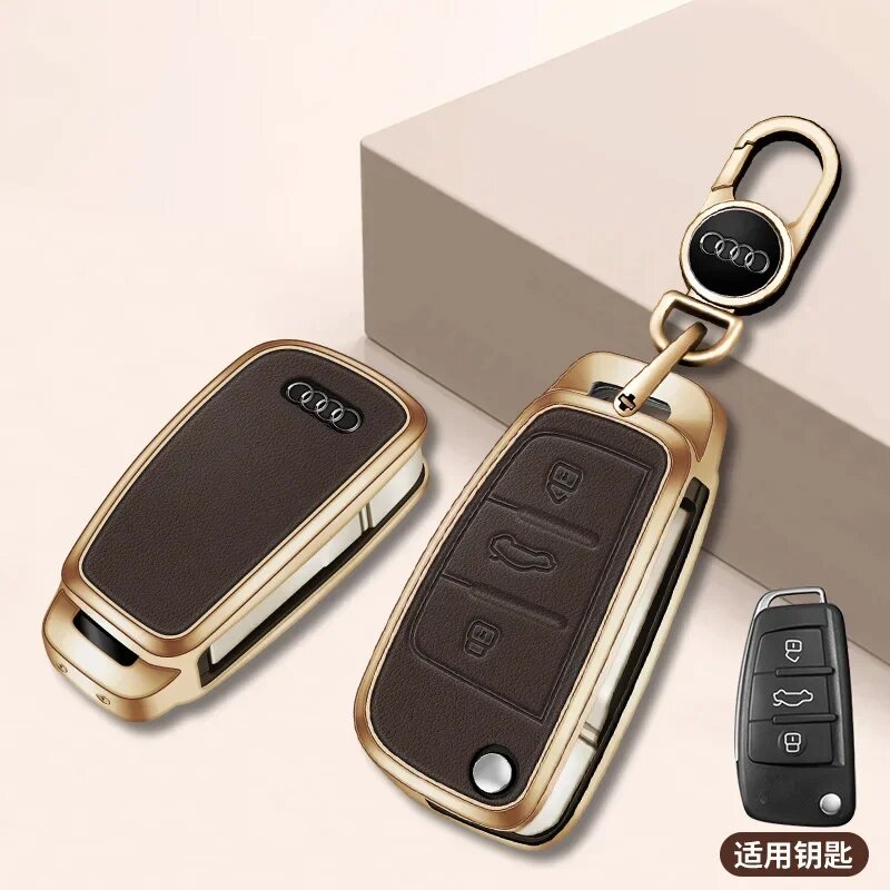 Чехол для ключа Audi A-brown keychain