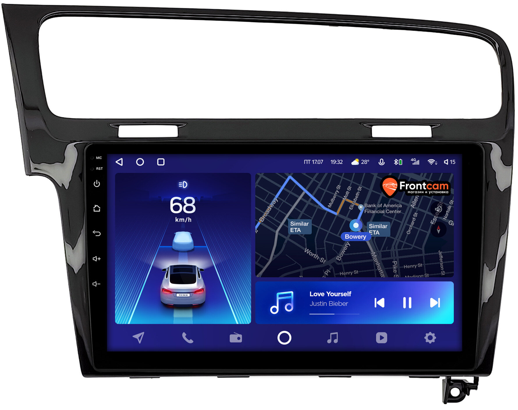 Штатная магнитола Teyes CC2 PLUS 6/128 10" RM-10-469 Volkswagen Golf 7 2012-2020 (глянцевая) Android 10 (4G-SIM, DSP, QLed)