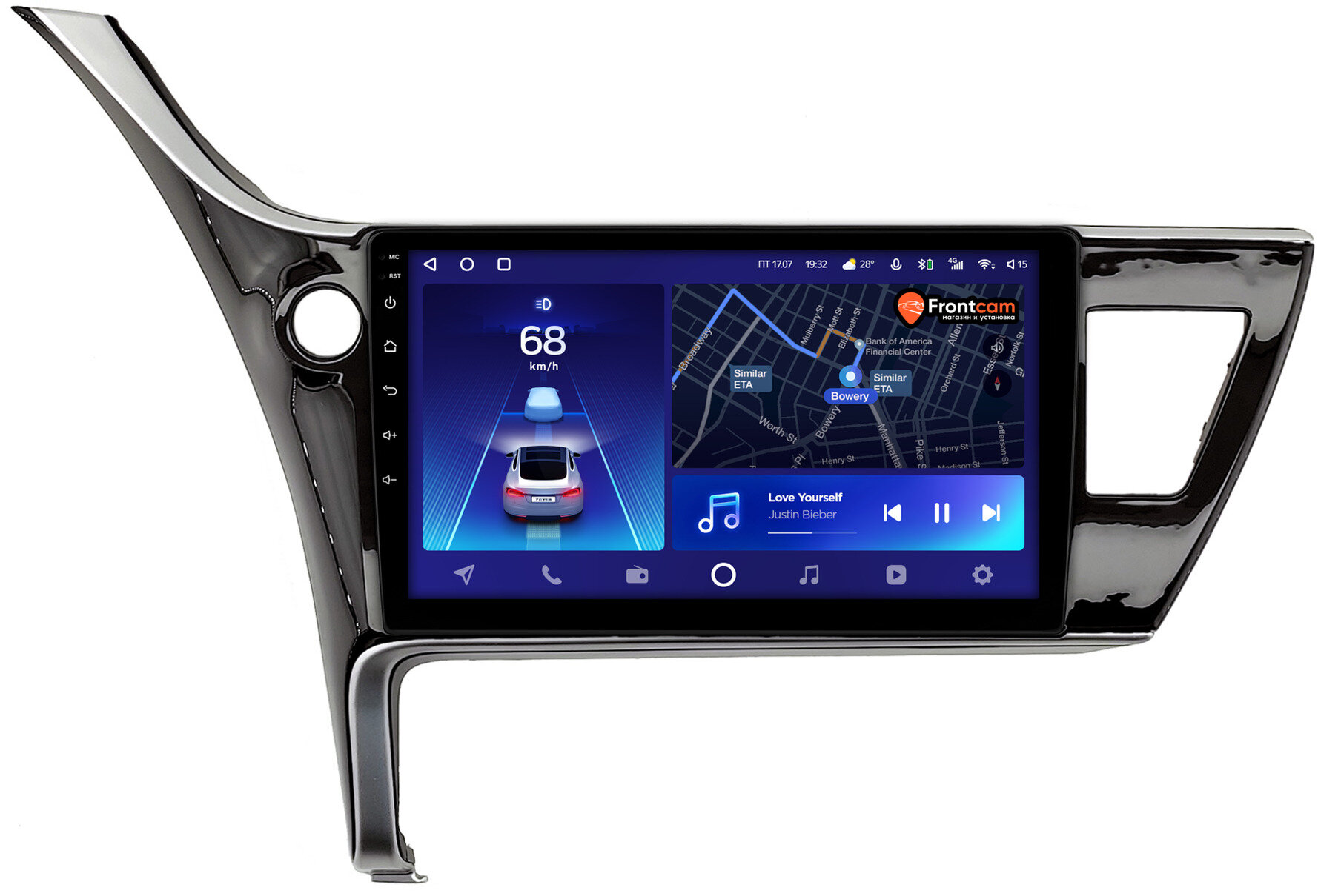 Штатная магнитола Teyes CC2 PLUS 6/128 10" RM-10-1266 Toyota Corolla (E160/E170/E180) 2015-2024 (гибрид, левый руль или китайский рынок) (тип 2, авто