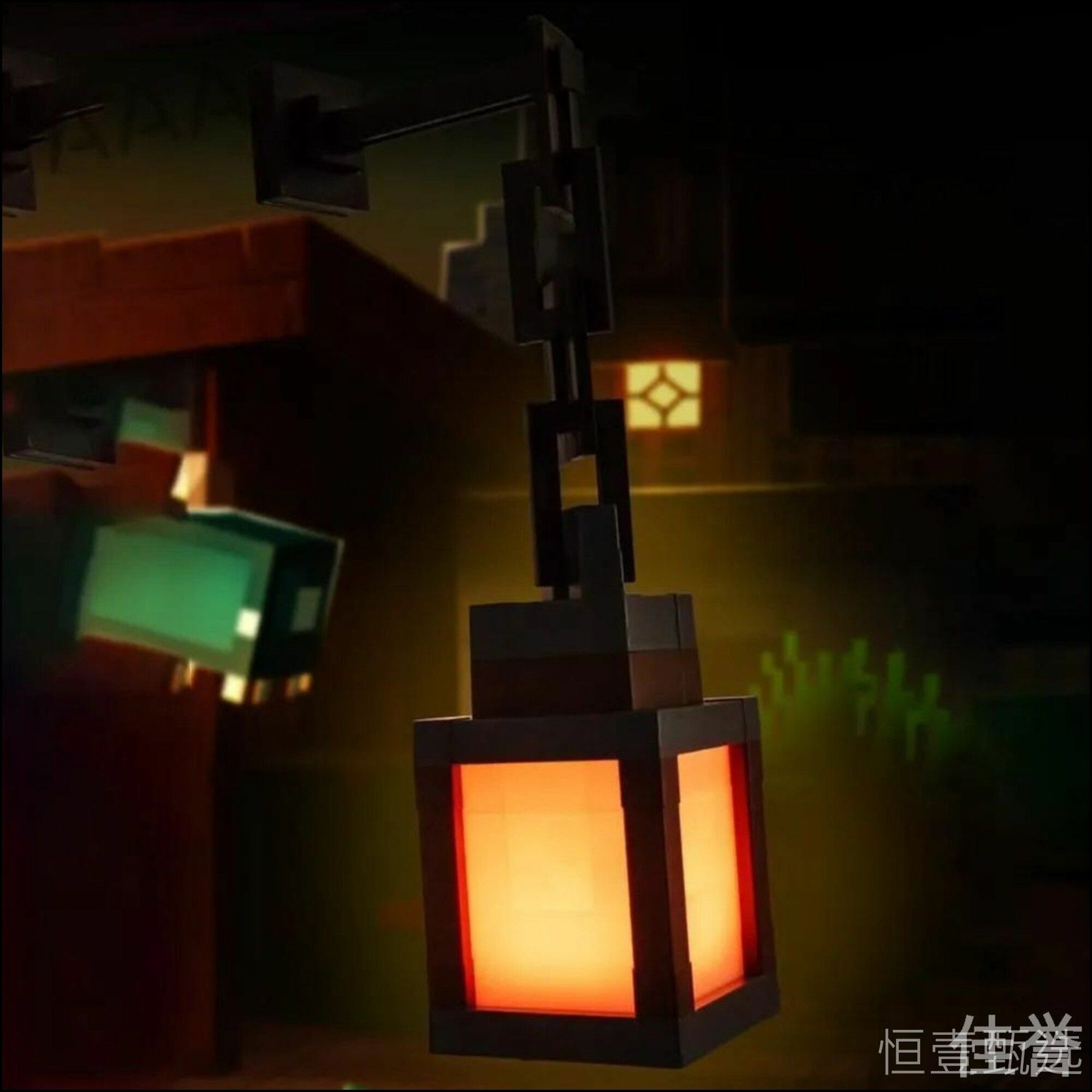 Светящийся фонарик-лампа Minecraft (Мой Мир) подзарядной: игровой факел, периферия, атмосферная лампа для детской спальни.