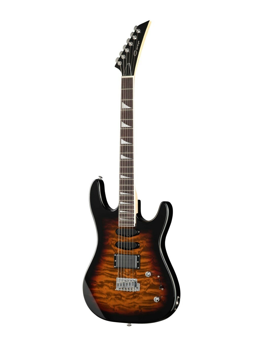 Caraya E228BS Электрогитара, красный санберст