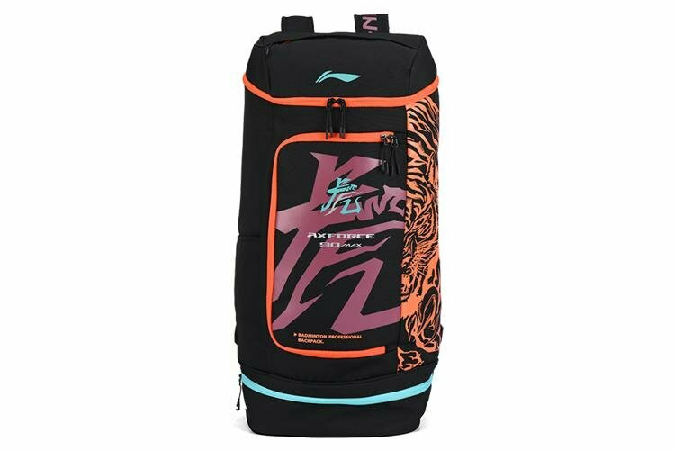 Рюкзак для бадминтона унисекс LiNing Dragon Tiger Soaring Dragon Leaping Tiger, Black/Red