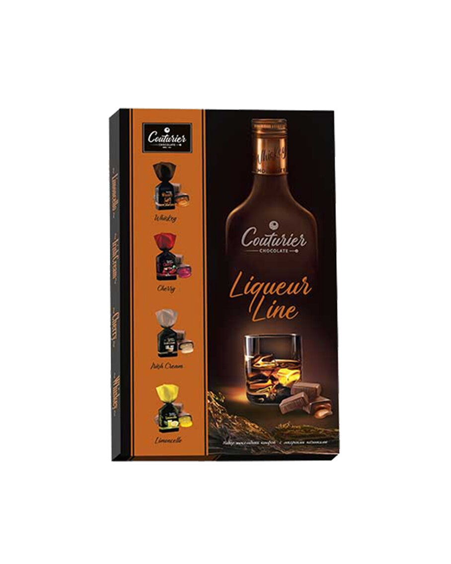 Набор шоколадных конфет "Liqueur Line" с ликерными начинками, 160г x 1шт