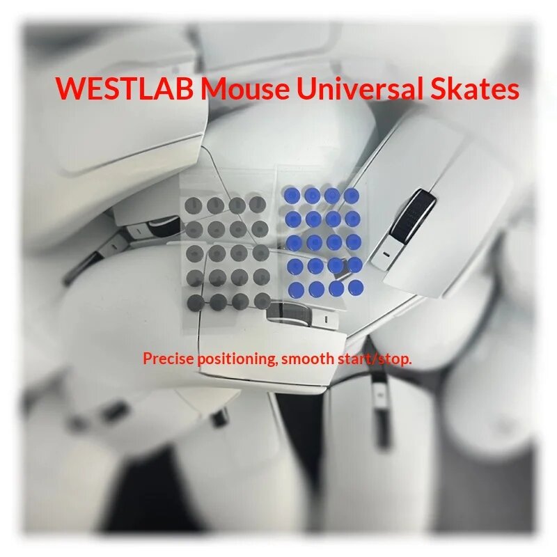 WestLab накладки для мыши круглые оранжевые small 20шт