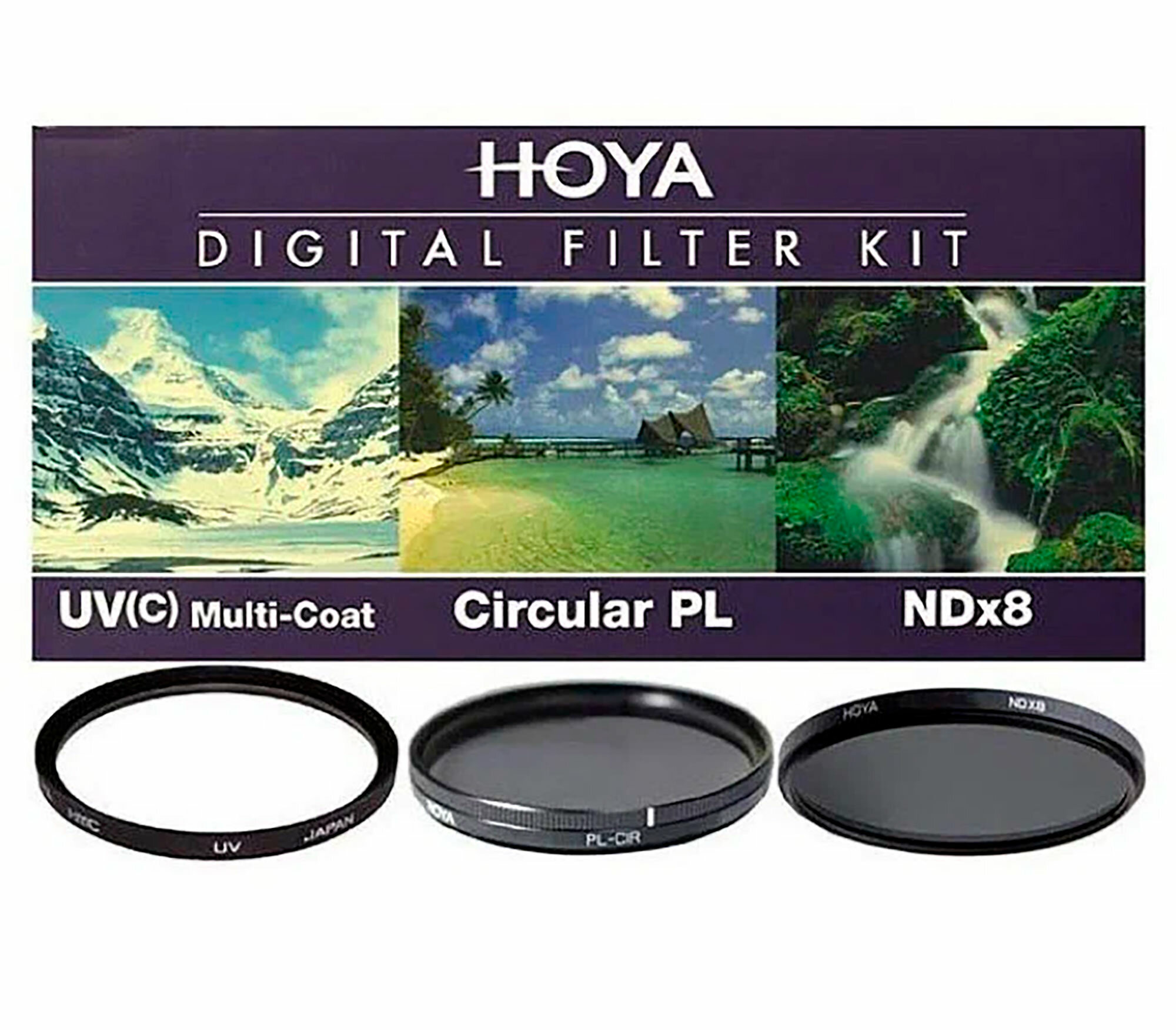 Набор светофильтров Hoya DIGITAL FILTER KIT: 37mm UV-C HMC MULTI, PL-CIR, NDX8