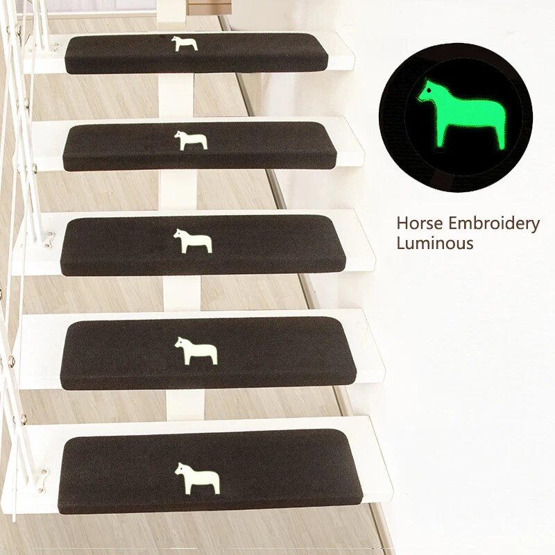 Напольные коврики для лестницы Molrain 5/10 шт. 5PCS(55x22x4.5cm), coffee style9