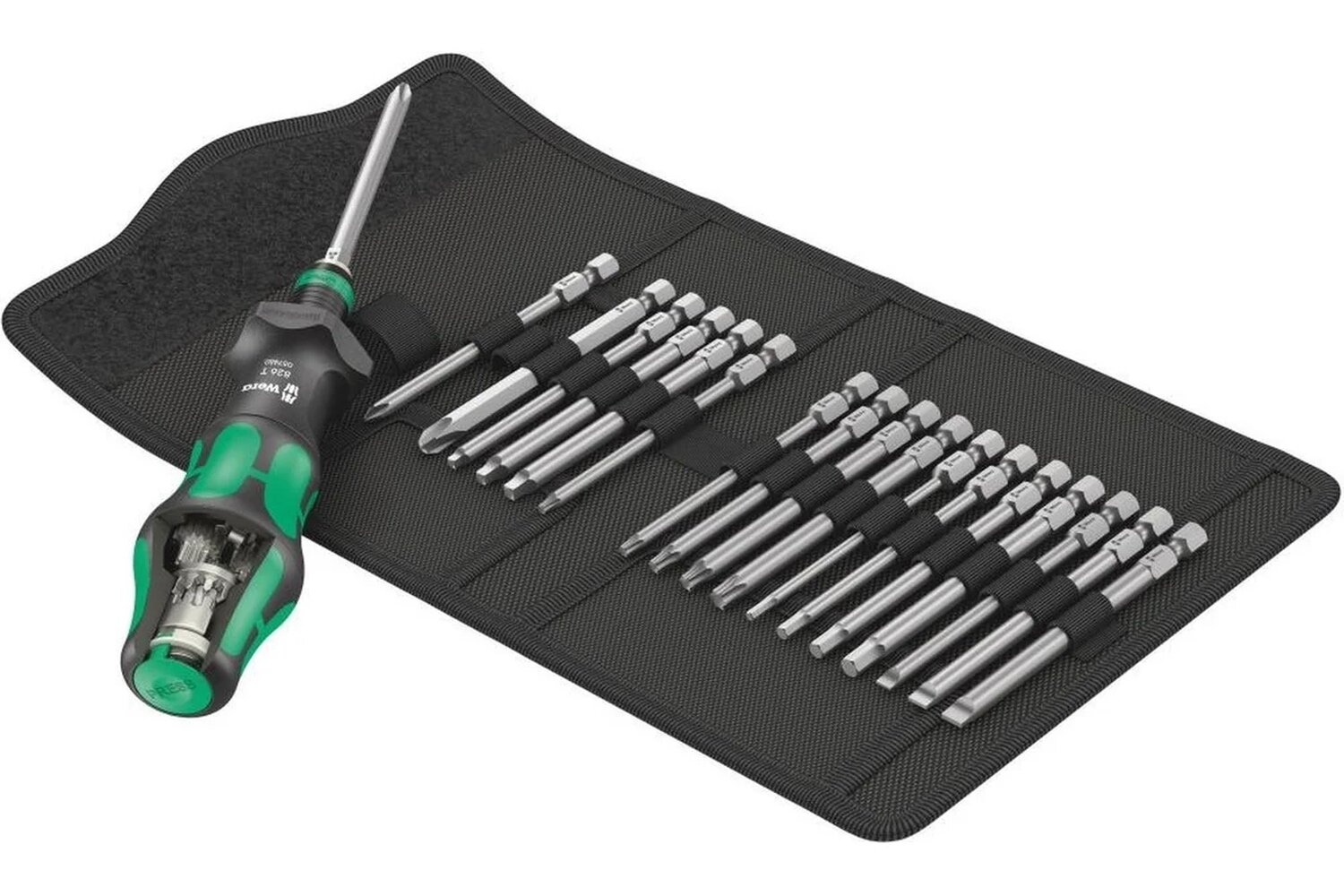 Набор бит с отвёрткой-битодержателем WERA WE-057483,19 пр. Kraftform Kompakt Turbo Imperial 1