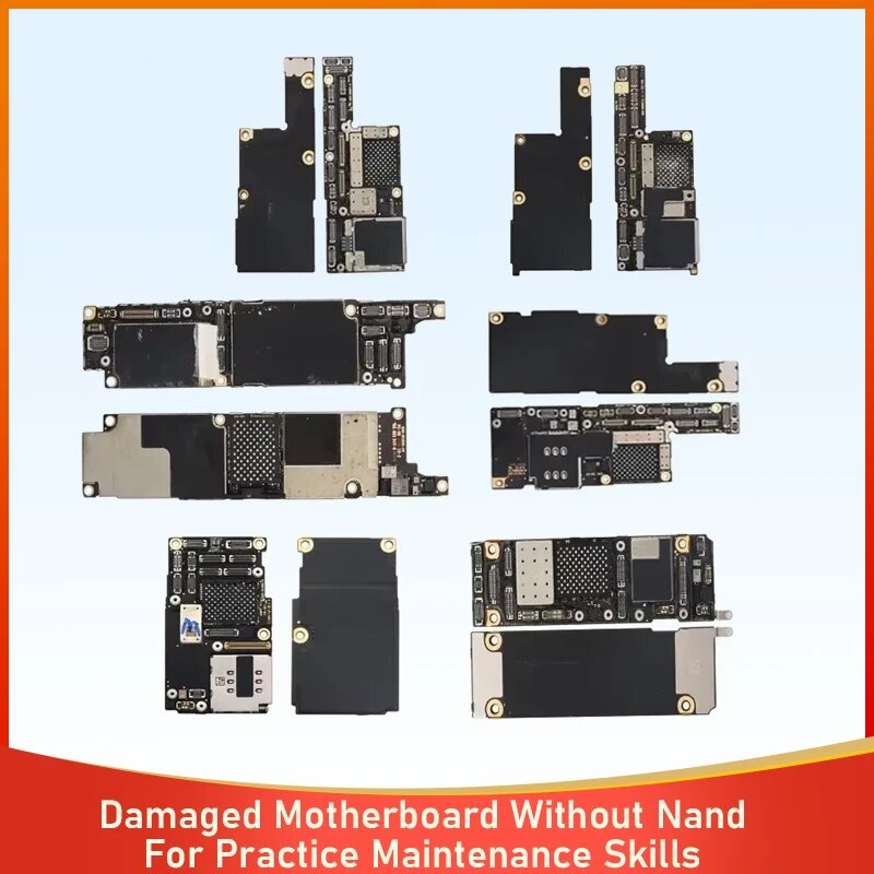 Поврежденная материнская плата для iPhone X XR XS 11 12 13 14 15 16 Pro Max, For 12pro max