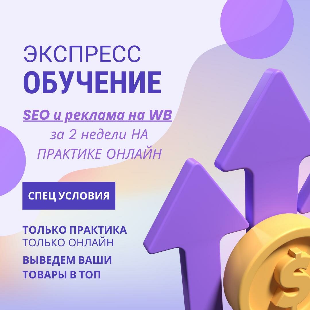 Экспресс курс SEO на маркетплейсах - онлайн встречи с практикой от эксперта по маркетплейсам