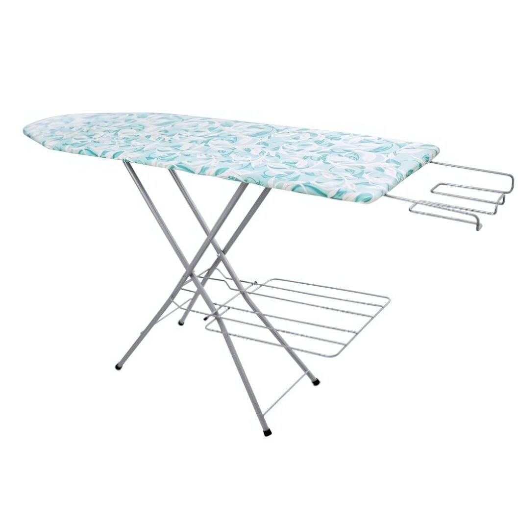 Гладильная доска «Нева 5» 1240х355 мм, мдф 10 мм, с полкой для утюга и белья, 2 высоты, цвет в ассортименте