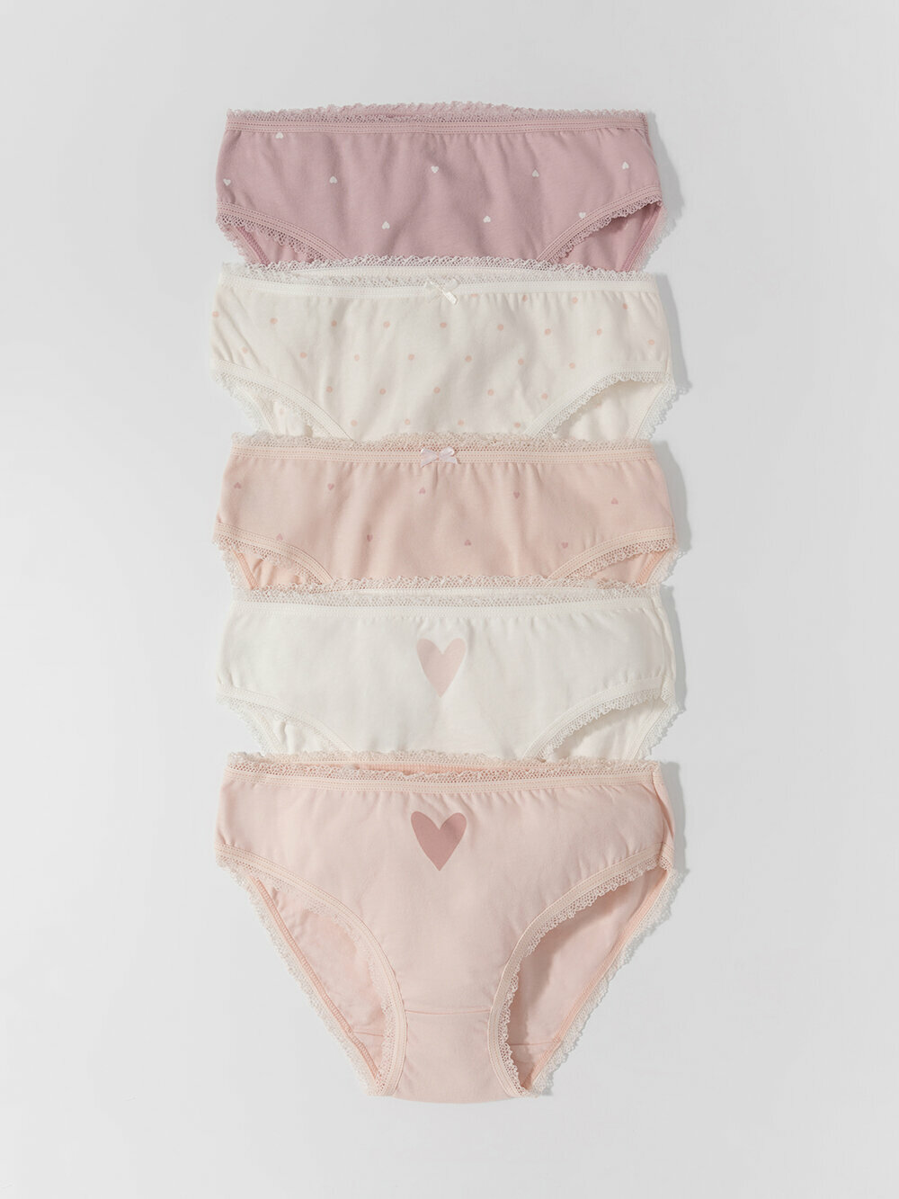 Трусы набор слипов для девочки, хлопок 5 шт