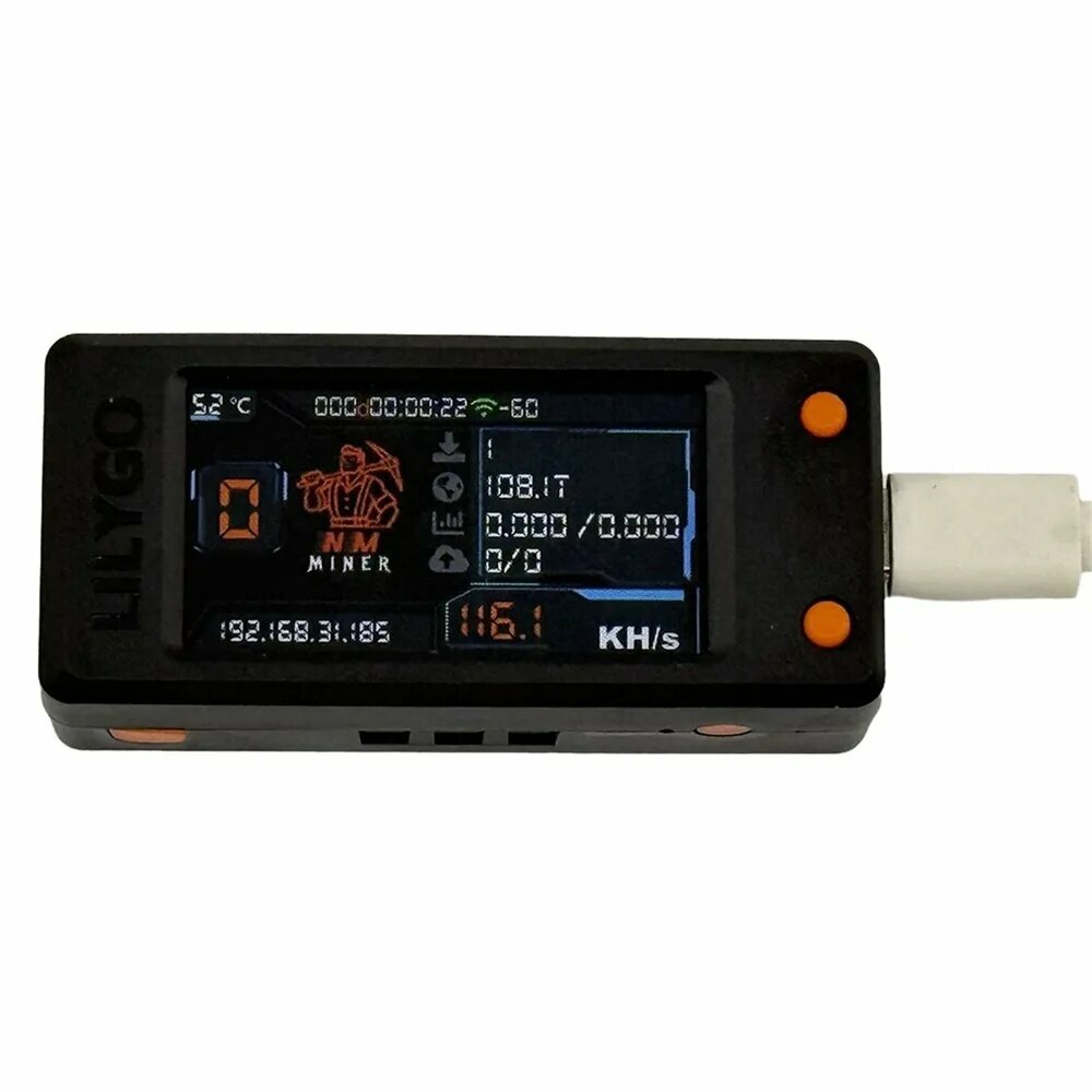 Обновление Nerdminer 118KH/S BTC Solo Lottery Miner