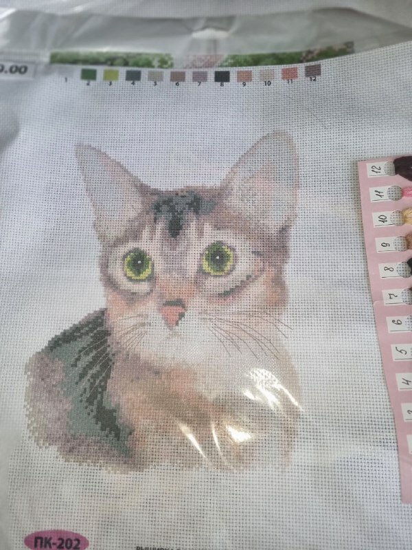 Набор для вышивания Кот размер 33*33