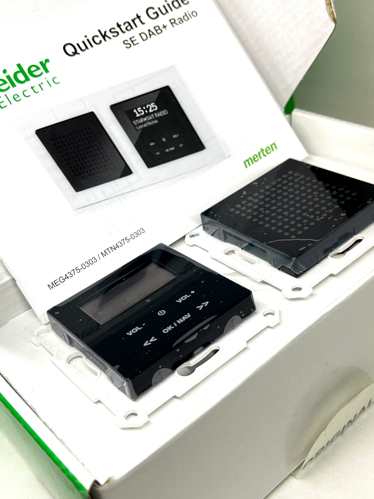 MERTEN SM цифровое радио динамик и радиоблок, черный MTN4375-0303