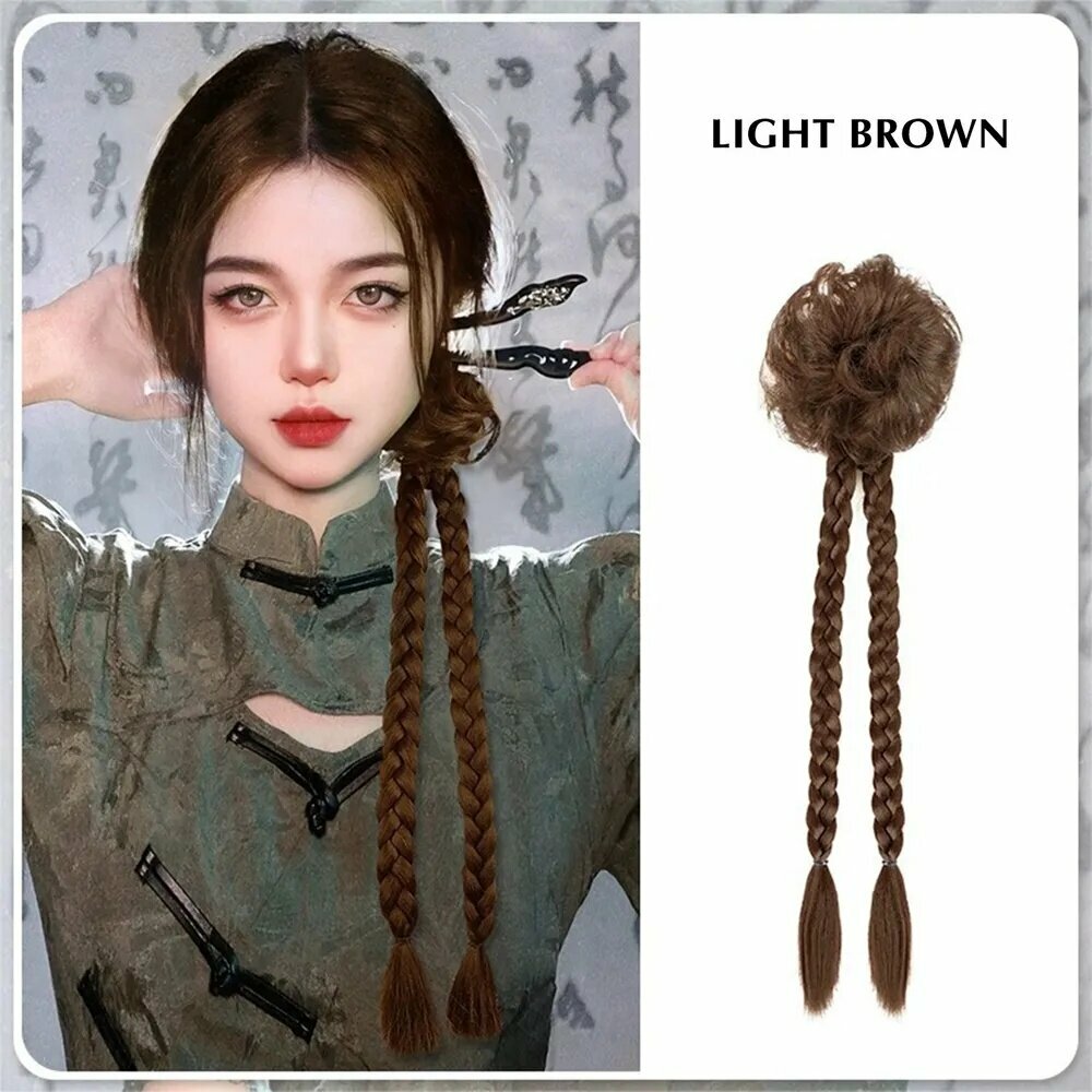 Новокитайские накладные волосы для ханфу, длинные косы, парик для древнего стиля