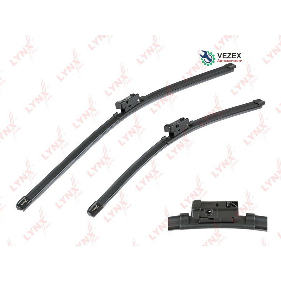 LYNXAUTO XF6048B щетки к-кт! бескаркасн.600/24'+480/19'\ VW Jetta/Golf VI Cabrio 10>