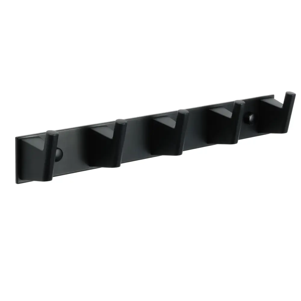Планка Fixsen FX-97805-5, крепежные крючки, черное покрытие, сталь, 0,459 кг