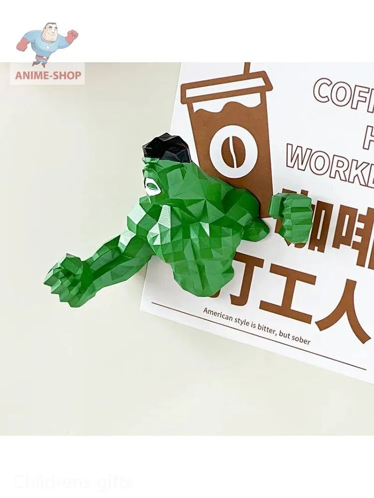 Симпатичная наклейка на холодильник в виде Халка - украшение модели героя серии Marvel