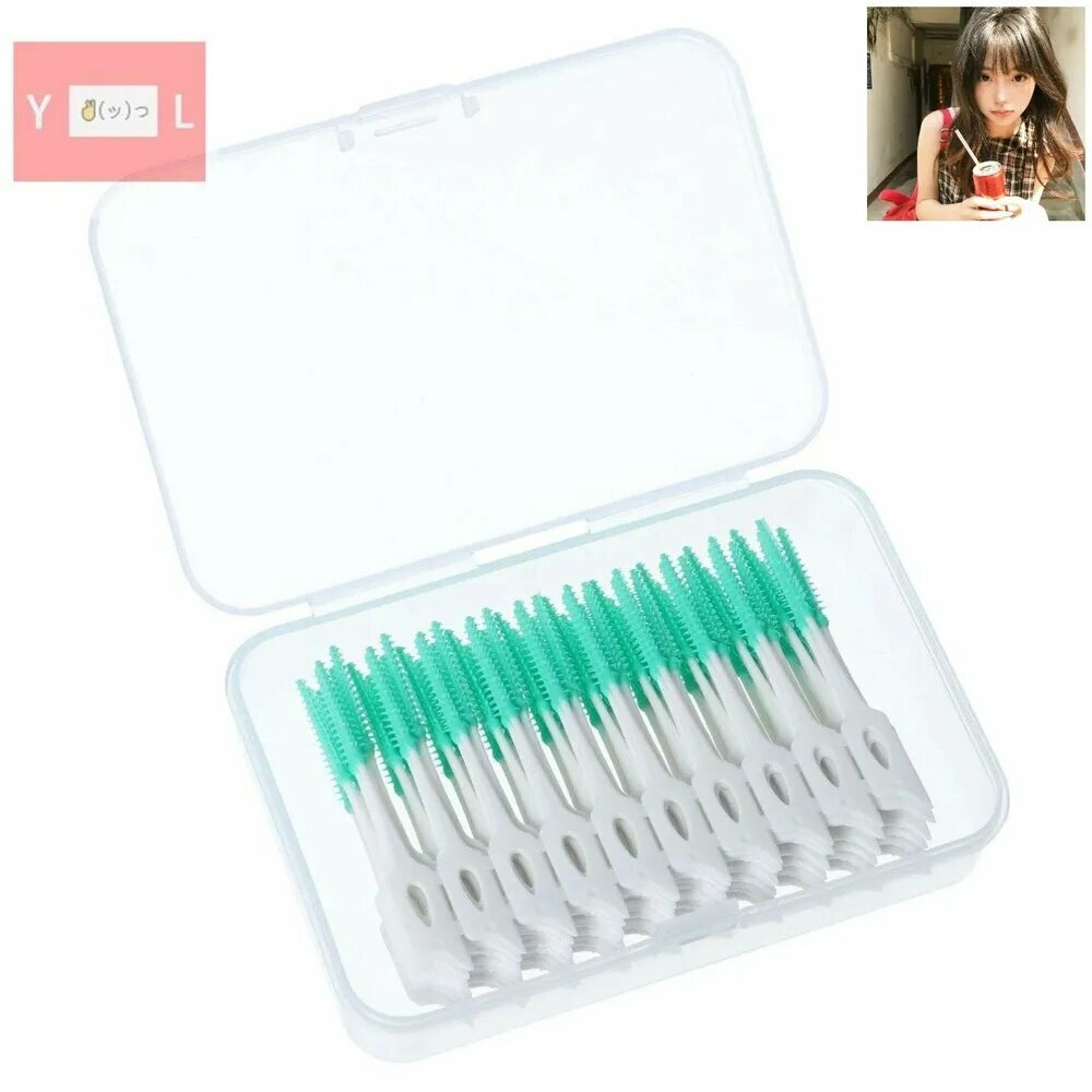 Эксклюзивный набор из 160 межзубных ершиков для продолжительного применения, размером 5.00X1.70X0.10 см