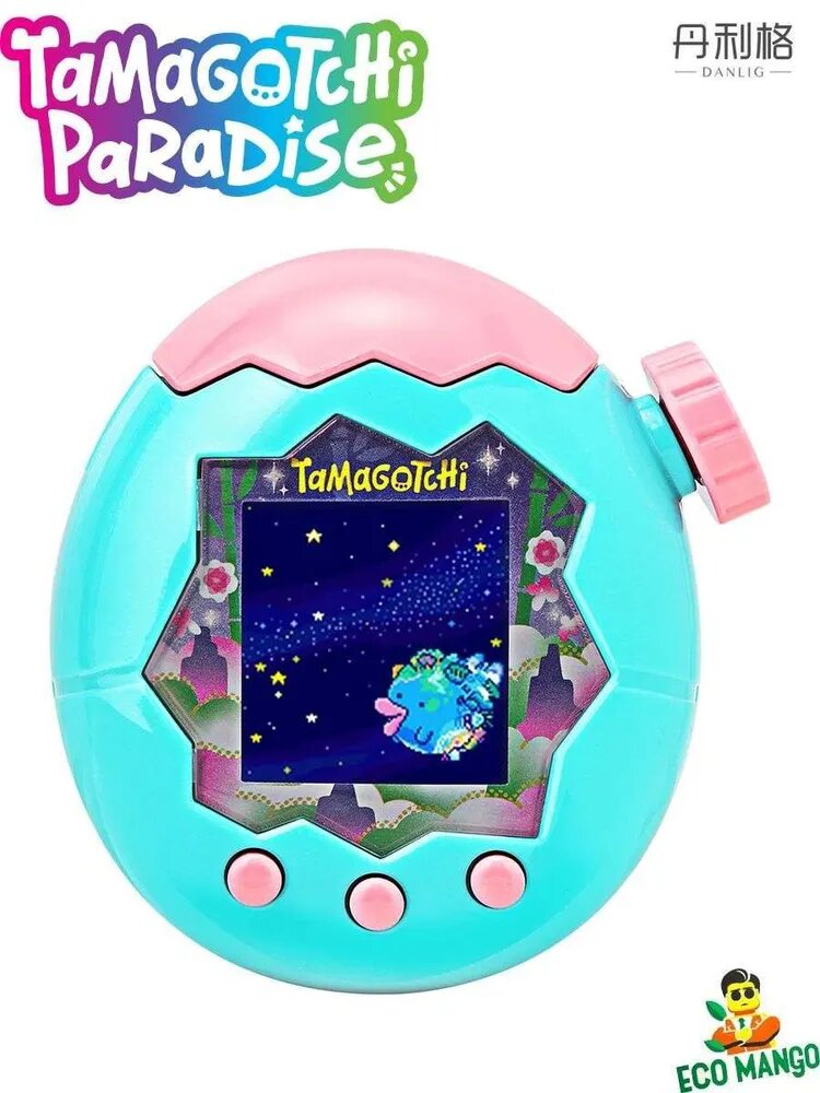 Виртуальный питомец Bandai Tamagotchi Paradise, Нефритовый лес, меню на английском языке
