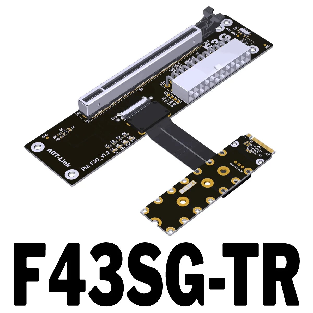 ADT-Link F43SG-TR M.2 NVMe PCIe x16 адаптер, 25CM
