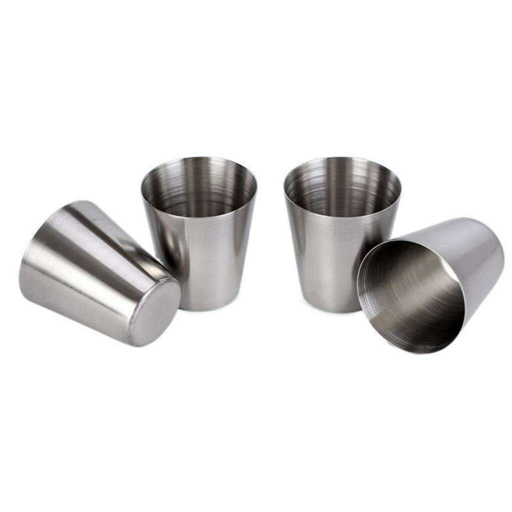 4 шт. стальные стопки для напитков (30 мл)
