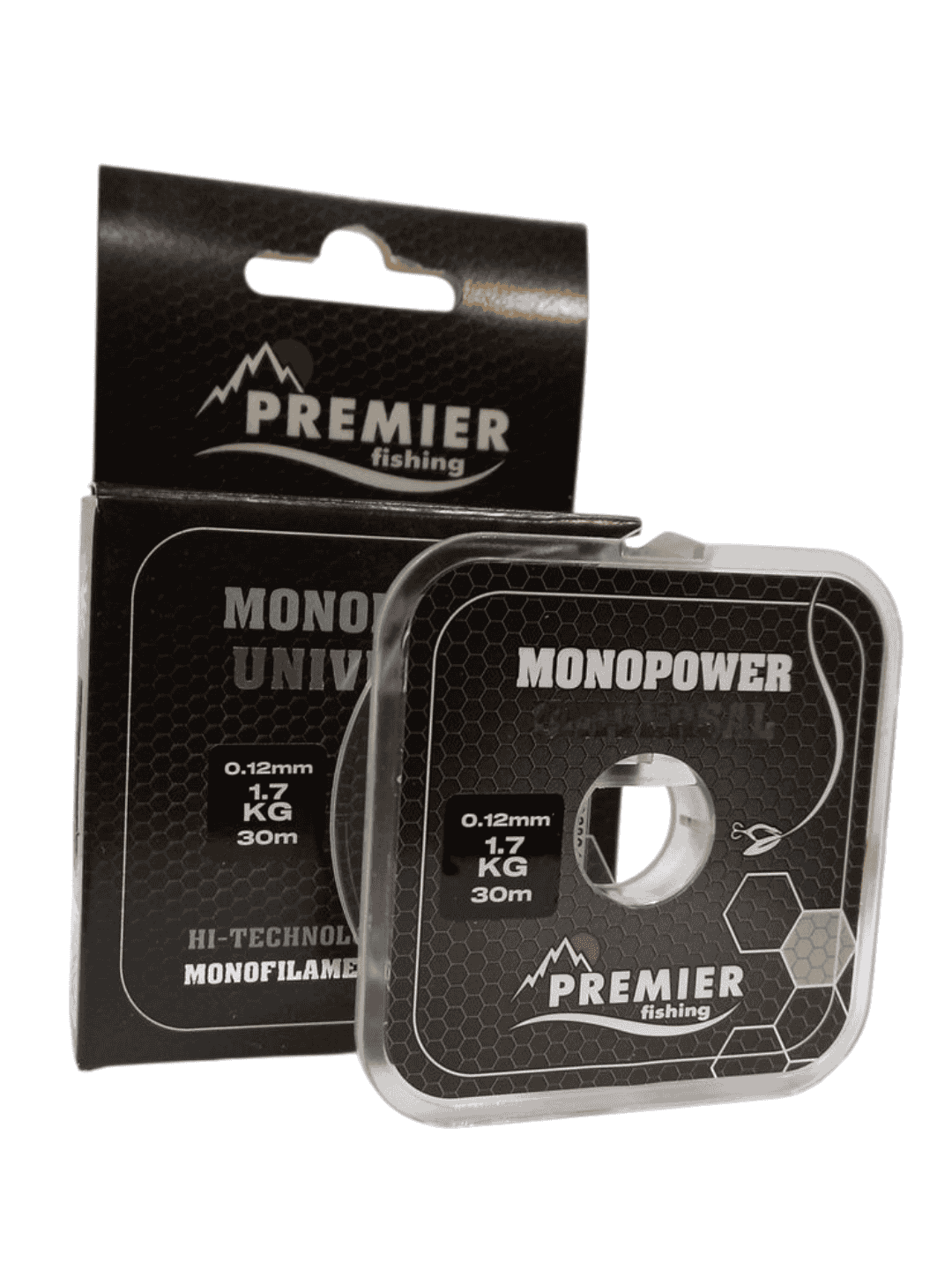 Леска MONOPOWER UNIVERSAL 0,12mm/30m Clear Nylon (PR-MU-T-012-30) Premier Fishing