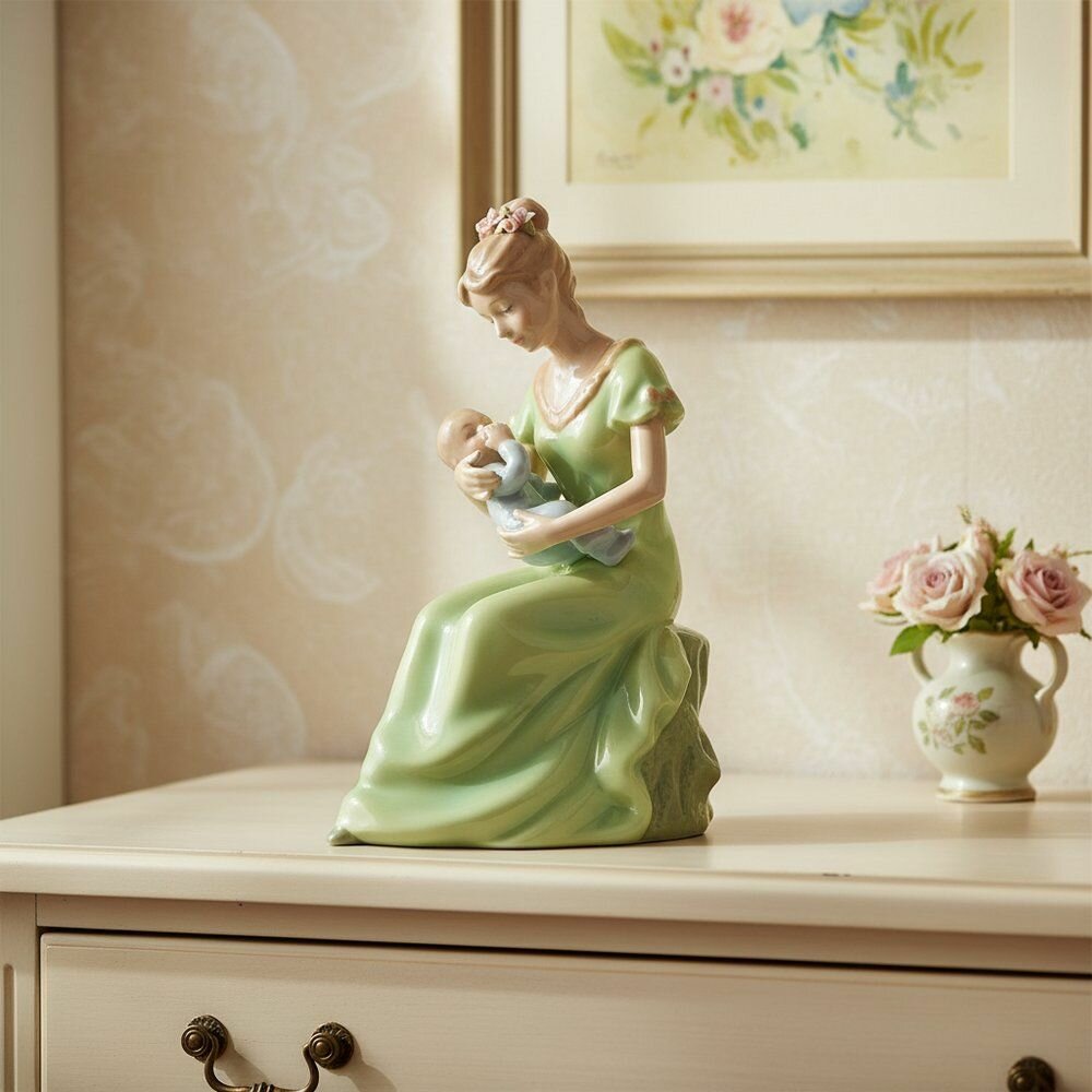 Музыкальная статуэтка Мама с ребенком