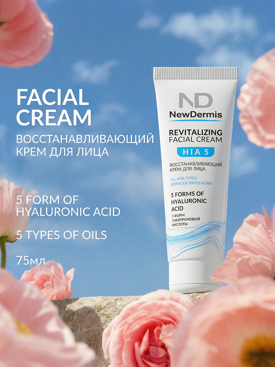 NewDermis FACIAL CREAM Восстанавливающий крем для лица, 75мл