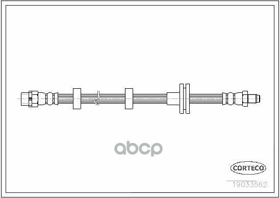 Шланг тормозной LAND ROVER: RANGE ROVER III 3.0 TD 6 4x4/4.2 4x4/4.4 4x4 02-12 Corteco арт. 19033562