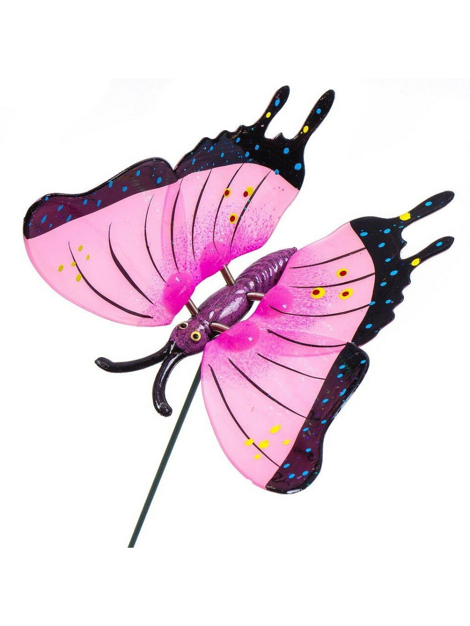 Штекер садовый Бабочка AR2016-4, 20х16 см, декоративное украшение дачи, модель Y4-4012, ассортимент