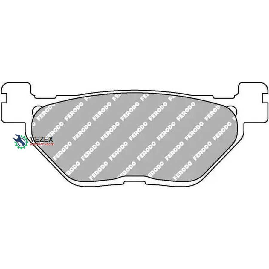 FERODO FDB2156P Тормозные колодки, задние, przeznaczenie: droga, material: platinum-p,