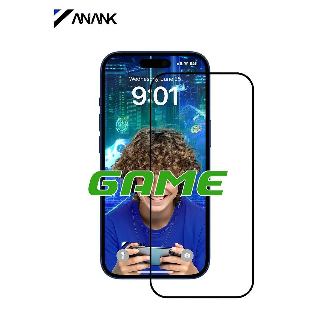 Защитное стекло для iPhone 15 Pro Max 6.7" Anank Fast 3D Anti-fingerprint (не оставляет отпечатков пальцев) - матовое