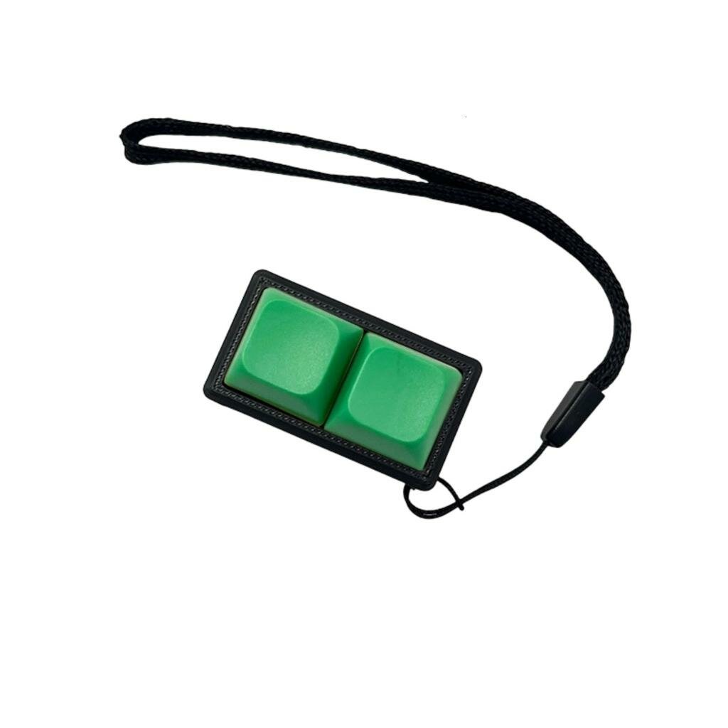 Кнопка для снятия тревожности, Темно-зеленый на черном