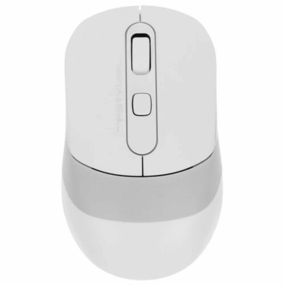 A4Tech Мышь Fstyler FB10C белый серый оптическая 2400dpi беспроводная BT Radio USB 4but 1583792
