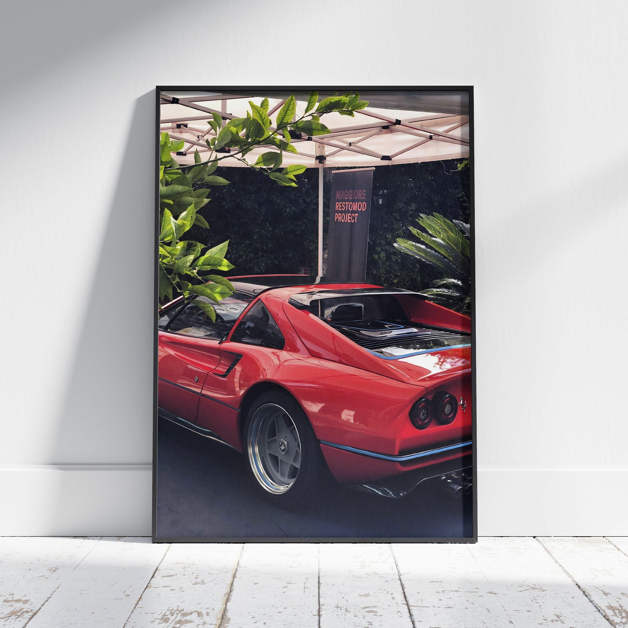 Плакат на стену для интерьера Культовые машины (Ferrari 308 GTB - GTS 10) - Постер по легендарным ретро автомобилям формата А4 (21x30 см)