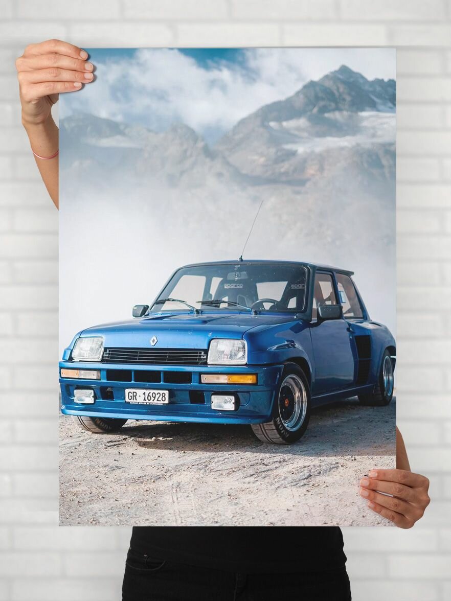 Плакат на стену для интерьера Авто и Мото (Рено 5 Турбо - Renault 5 Turbo) - Постер по транспорту формата A2 (42x61 см)