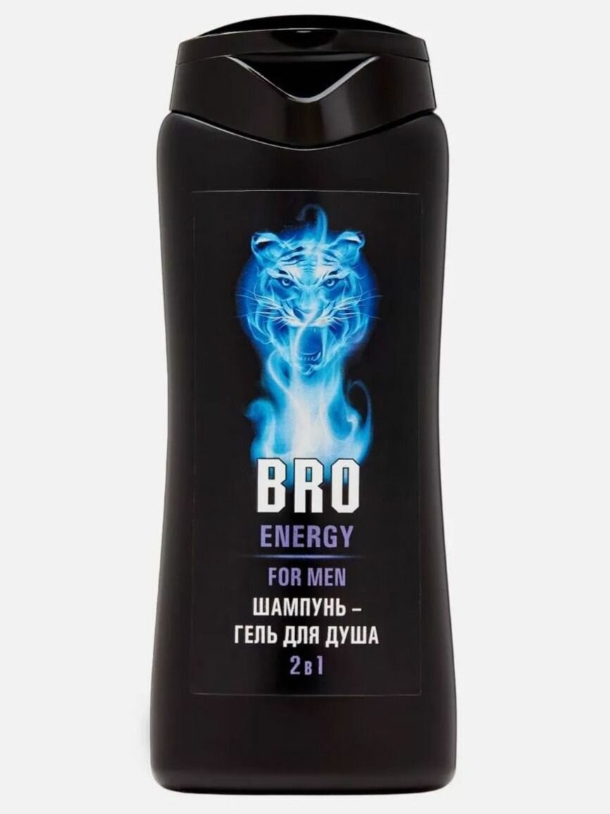Шампунь-гель Markell BRO ENERGY, для волос, бороды и тела, мужской, 250мл